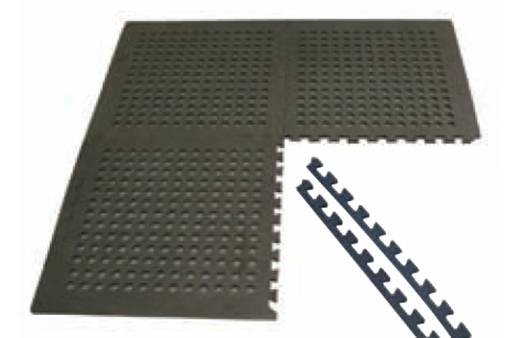 Black Multi Purpose EVA Mat Flooring incl. Edging